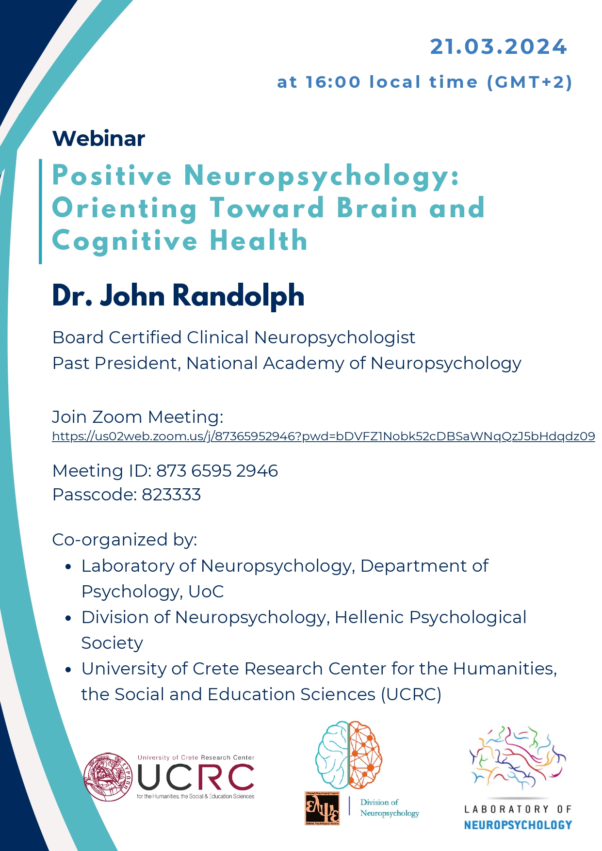 WEBINAR Positive Neuropsychology: Orienting Toward Brain and Cognitive ...
